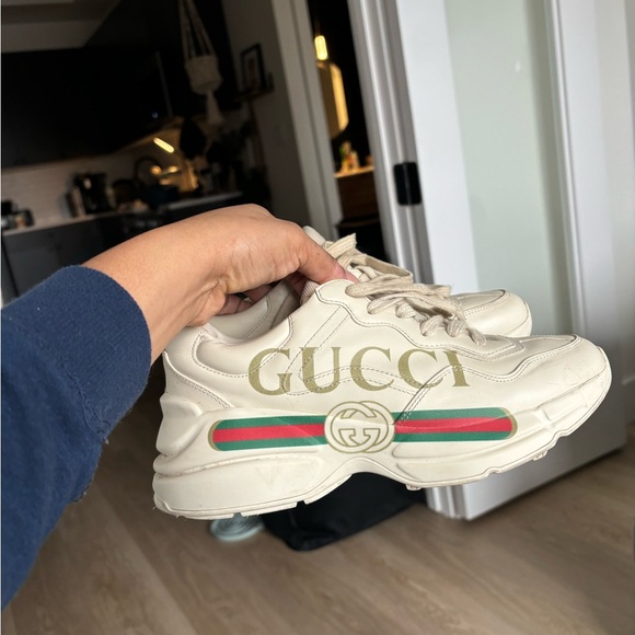 Gucci | Shoes | Womens Rhyton On Sneaker With Gucci Logo | Poshmark